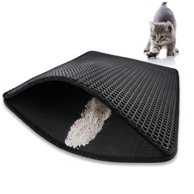 Cina cuscinetto di Mat EVA Double Layer Cat Litter della lettiera del buco nero di 75cm in vendita