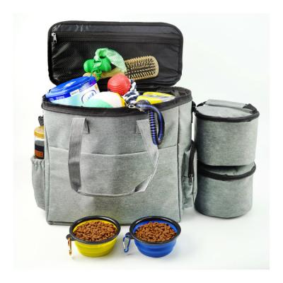 Cina poliestere cationico dello zaino della borsa di trasportatore del cibo per cani 17L di 36.5cm in vendita
