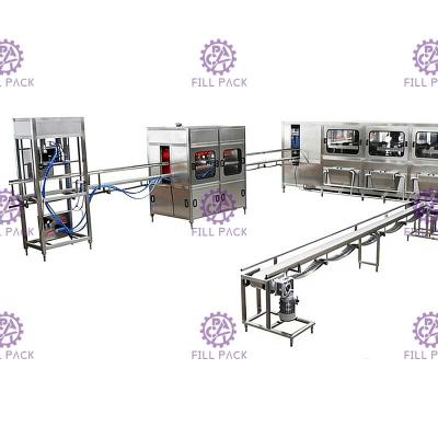 China Mechanical Driven 600BPH 5 Gallon Water Bottling Machine for sale