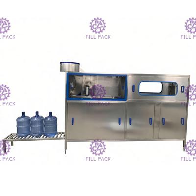 China Hot Alkaline Water Rinsing 120 BPH Gallon Filling Line for sale