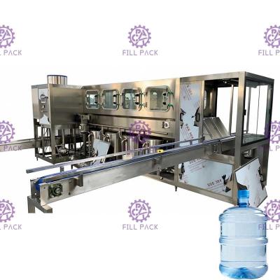 China Touch Screen 3 Road 450BPH Jar Water Filling Machine for sale