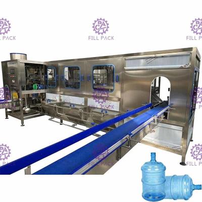 China 20 L Bottle Mineral Water SUS304 3 Gallon Filling Line for sale