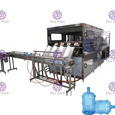 China Concave Convex Shape 3 In 1 20 Liter Jar Filling Machine for sale