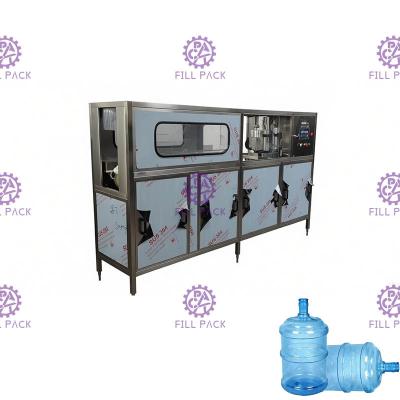 China Complete 100 Bph Big Barrel 18.9l Gallon Filling Machine Full Automatic for sale