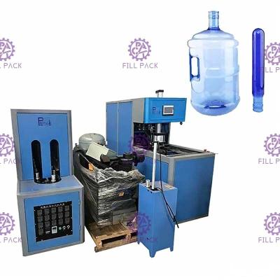 China PET Plastic 3 Gallon Bottle Blow Molding Machine 20 Liter Semi Automatic for sale