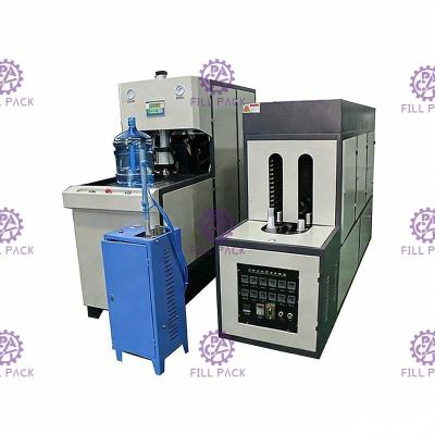 China Manual Perform 120BPH Gallon Bottle Blowing Machine for sale