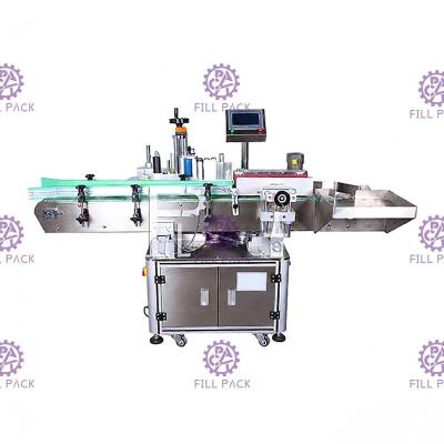 China Touch Screen SUS304 Round Bottle Labeling Machine for sale