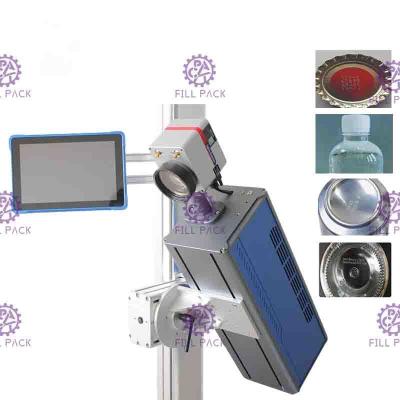 China 1KW air Cooled Laser Date Printing Line / Plant / Unit for Drink Bottles for sale
