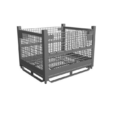 Cina Metallo accatastabile piegante della scatola di Q235 Mesh Pallet Cages Warehouse Grid in vendita