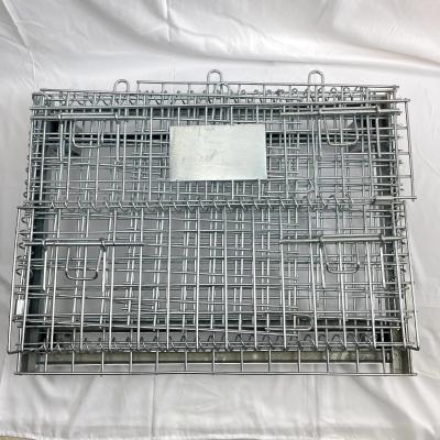 Cina Metallo accatastabile piegante della scatola di Q235 Mesh Pallet Cages Warehouse Grid in vendita