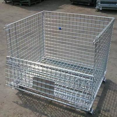 Cina Cavo pieghevole Mesh Container Rack Heavy Duty del magazzino 250kg in vendita