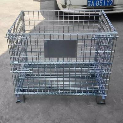Cina Cavo pieghevole Mesh Container Rack Heavy Duty del magazzino 250kg in vendita