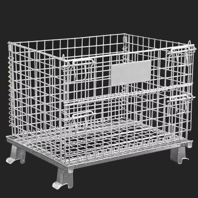 Cina Mesh Containers Foldable Powder Coating d'acciaio accatastabile in vendita