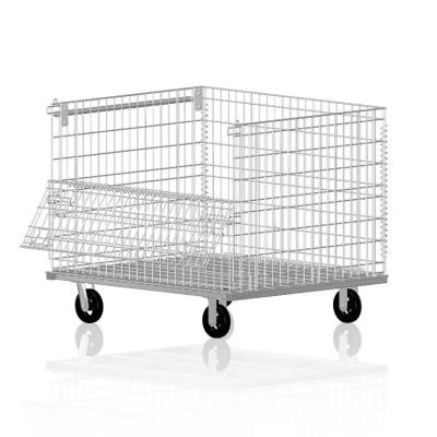Cina Cavo industriale staccabile piegante Mesh Containers Cargo Storage Cage del magazzino in vendita