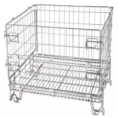 Cina Magazzino piegante lungo della scatola di Mesh Storage Containers Steel Metal del cavo di 4.8mm in vendita