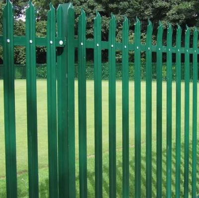 China Zusammengebaut 2,4 M Palisade Metal Fencing galvanisierte europäische Art zu verkaufen