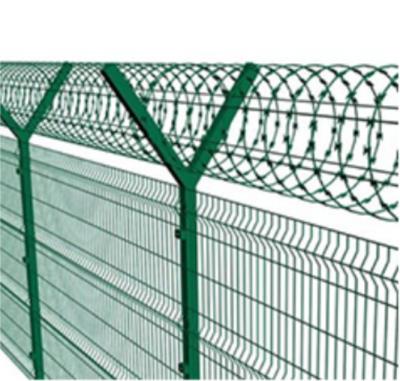 China Cerca galvanizada do cargo do furo Y da cerca de perímetro 50*100mm do aeroporto 50*150mm à venda