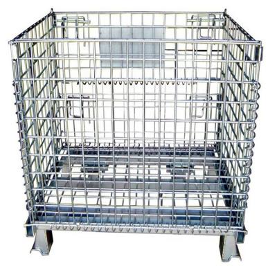 Cina 700kg galvanizzato Mesh Pallet Cages For Warehouse accatastabile in vendita