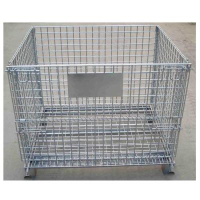 Cina 700kg galvanizzato Mesh Pallet Cages For Warehouse accatastabile in vendita