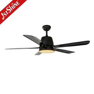 China Ventilador de techo LED de 5 palas ABS con control remoto de luz y control de pared en venta