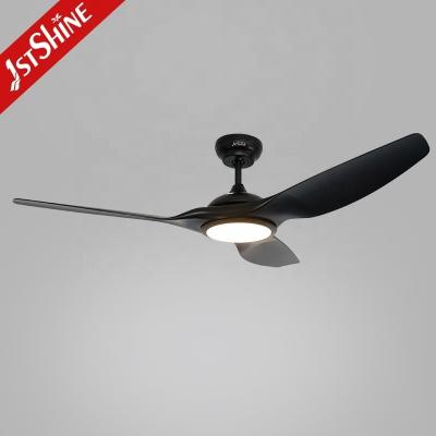 China Ventilador de techo LED moderno de 52 pulgadas / OEM con iluminación de 3 colores y control remoto en venta