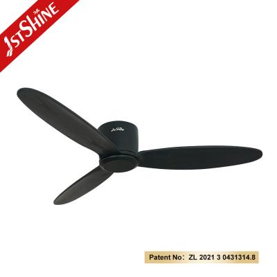 China 52'' Noiseless Motor Remote LED Ceiling Fan With 3 Wood Blades for sale
