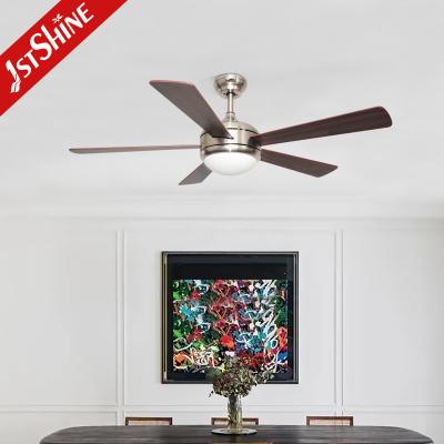 China OEM Controle remoto Ventilador de teto LED moderno com 5 lâminas de MDF à venda