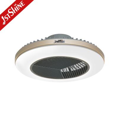 China Metal Lamp Body Ceiling Fan with Dimmable LED Light Easy to Remove/Install Flush Mount for sale