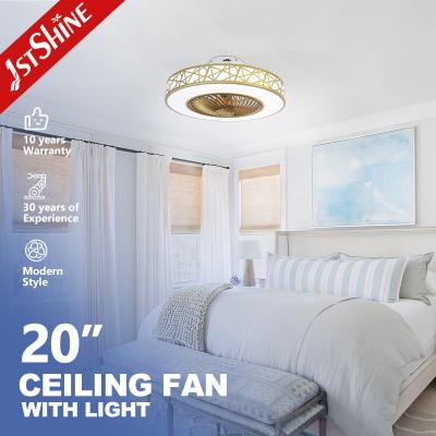 China Laag plafond 1stshine LED plafondventilator met verborgen bladen en productgewicht ((kg) 4.55 Te koop