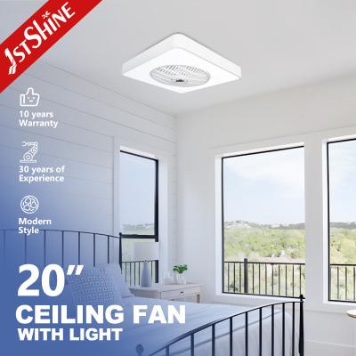 China 1stshine Bedroom Ceiling Fan Safe ABS Blades and Hidden Blades for Easy Installation for sale