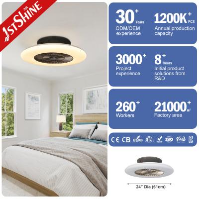 Cina Ventilatore di soffitto a LED senza lame da 24 pollici per camera da letto per bambini in vendita