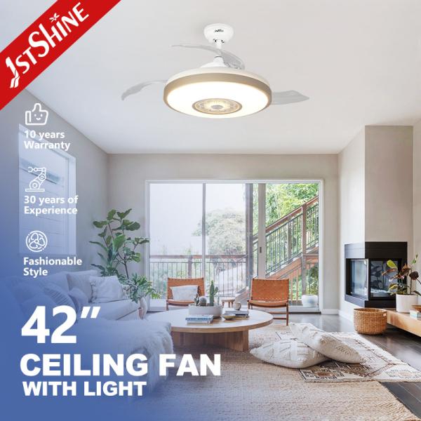 Quality Invisible 42 Inch Smart RGB LED Ceiling Fan For Bedroom for sale