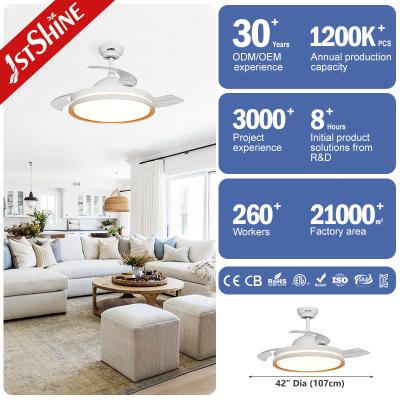 China Modern Design LED Ceiling Fan with Quiet DC Motor and Energy-Saving LED Lighting for sale
