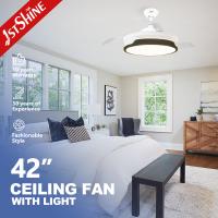 Quality Modern Retractable DC 65W Smart Ceiling Fan Light Dimmable 5 Speed for sale