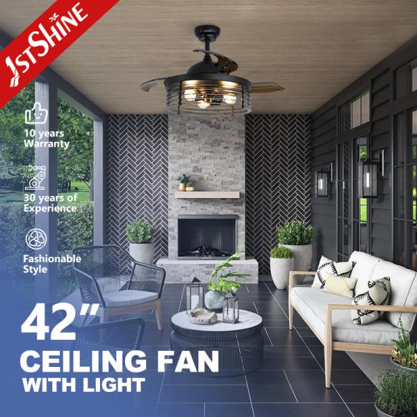 Quality Bladeless Farmhouse Ceiling Fan With Light Small Modern Industrial for sale