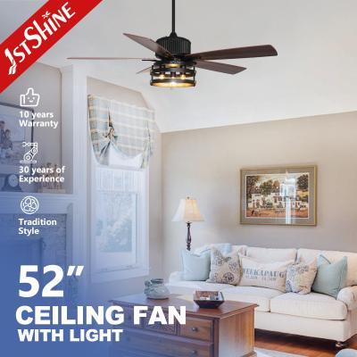 China 1stshine Hojas de MDF para interiores 220V Iluminación para el hogar suave Ventiladores de techo con bombillas en venta