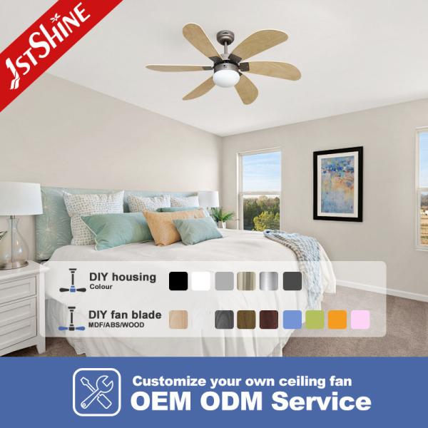 230V/50Hz Input Voltage Ceiling Fan with Pull Chain and LED Light Kit 1stshine OEM Color