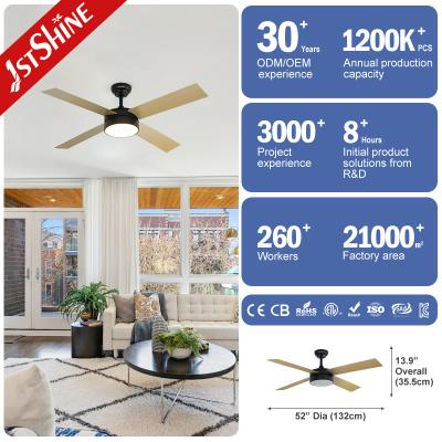 Cina 1stshine Home Office LED soffitto ventilatore con lame di legno sottile e Remote 1stshine Logo in vendita