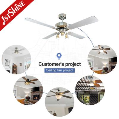 China Modern Living Room Lighting Smart Ceiling Fan with 3 Speed Choice and Remote Control for sale