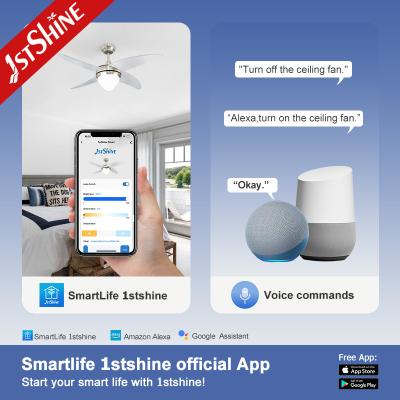 China 4 lâminas de MDF Ventilador de teto LED moderno Remote de mão para salas de estar à venda