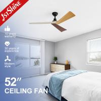 Quality Simple Decorative Ceiling Fan with 3 Color Blades and Energy-Saving DC Motor for sale