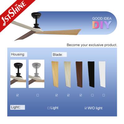 Quality 3 Color Blades Ceiling Fan With DC Motor Simple Decorative Ceiling Fan for sale