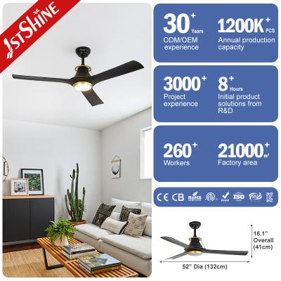 China Innenverlichting en luchtkoeling Dc motor Led Modern 6 snelheden Abs Plafondventilator Te koop