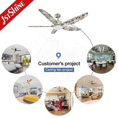 Cina Ventilatore di soffitto da 56 pollici con illuminazione a LED dimmabile e 5 lame in plastica ABS di 1stshine in vendita