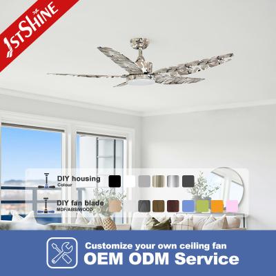 Cina Ventilatore di soffitto da 56 pollici con illuminazione a LED dimmabile e 5 lame in plastica ABS di 1stshine in vendita