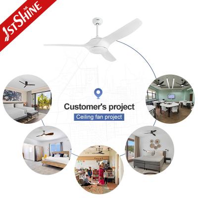 China OEM ODM Plastic Summer Cool Ceiling Fan 3 Blade Smart Lighting Fan for sale