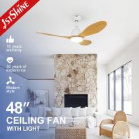 Quality Decorative Ceiling Fan With LED Light Living Room Quiet Dc Motor for sale