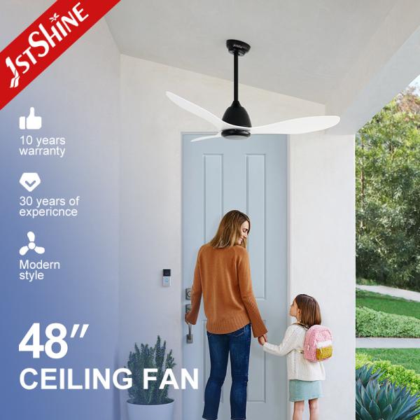 Quality 48 Inches Modern Ceiling Fan Without Led Light ABS Blade Dc Remote Control for sale