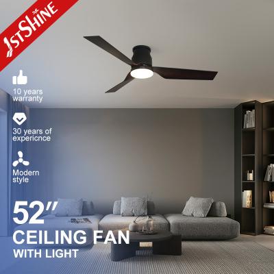 China 5 Speed Choice Plastic Blades LED Ceiling Fan with Light Flush Mount and Low Profile for sale