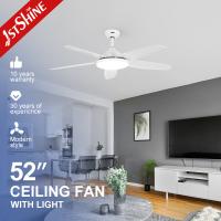 China Quiet 52 Inch ABS Ceiling Fan with LED Light and Remote Control Cooling Air Function for sale